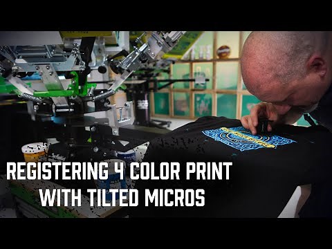 How To Register A 4 Color Print Using Tilted Micros | Riley Hopkins 250