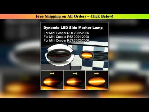 For BMW For MINI Cooper R50 R52 R53 2002-2008 Dynamic LED Fender Marker Flowing Light Side Marker