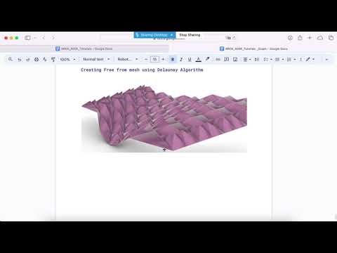Parametric Design Grasshopper Tutorial 2 | Class 11 | Creating Meshes with the Delaunay