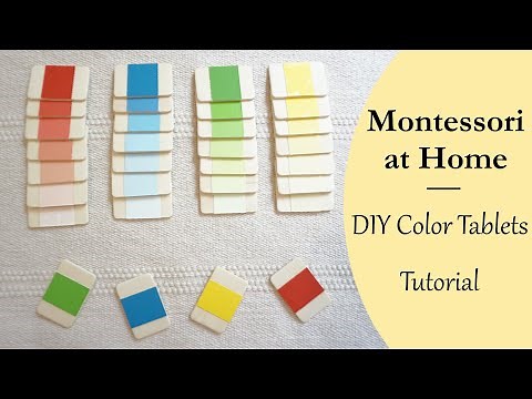 Montessori at Home | DIY Color Tablets