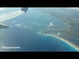 Impresionante aproximación y aterrizaje en Cancun México - Boeing 737-800 Aeromexico.