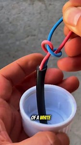 Underwriter's knot for socket strain relief. #lifehacks #diyprojects #electrician | Az0754