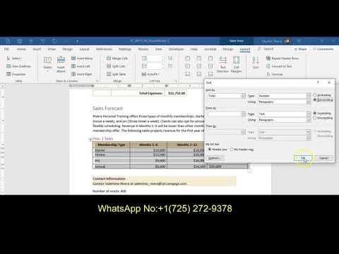 Shelly Cashman Word 2019 Module 4 SAM Project 1b Rivera Personal Training | #SC_WD19_4b