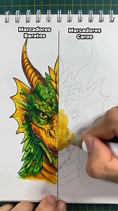 80K views · 1K reactions | Marcadores baratos vs caros #dibujo #arte #tutorial #drawing #art | Cornspiration | Facebook