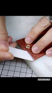 📽 Hahns Atelier Leathercraft . . . #Leathercraft #DIY #wallet #asmr #satisfying #handmade #leatherwallet #cardholder #asmrsounds | Hahns Atelier