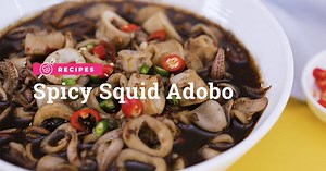 If you love spicy food and are a fan of the adobong pusit, you need to learn to make this mouth-watering dish. See the full recipe on Yummy.ph: https://bit.ly/2KaIxCR Visit our YouTube channel for more videos, recipes, and step-by-step guides: www.YouTube.com/Yummyph | Yummy PH