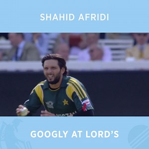 📅 On this day in 1877, Bernard Bosanquet - the man who invented the googly - was born! Here's one of our favourite examples of a googly at Lord's courtesy of Shahid Afridi! What's yours? 🤔 | Lord's Cricket Ground