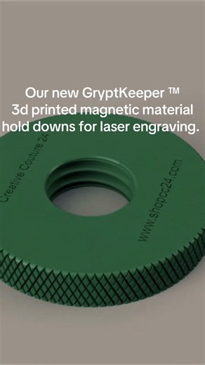 GryptKeeper ™ our newest project at Creative Couture 24 coming soon. #3dprinting #smallbusiness #workfromhome #laserengraving #xtool
