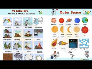 Weather and Natural Disasters, Space Words, Spring Words, Winter Words, Summer Words & Autumn Words