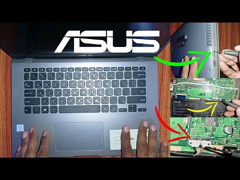 How To Open Asus Laptop Back Cover and Open Battery And Connector