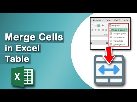 How to merge cells in Excel Table without losing data