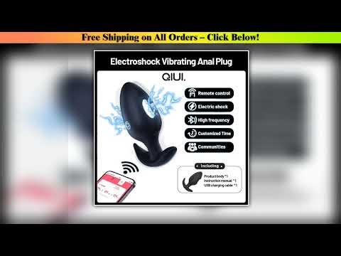 QIUI App Remote Anal Plug Electric Shock Vibrating Butt Plug Sexy Adult Penetration Anal Vibrator