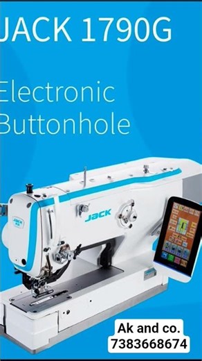JACK 1790G Super fast computerized BUTTON hole machine