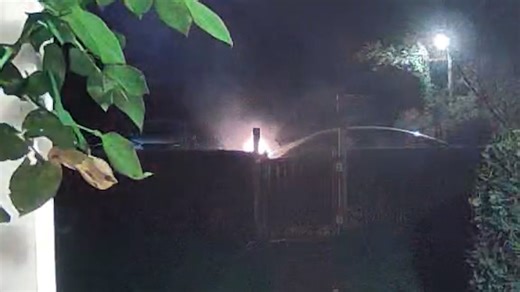 Parked Tesla explodes in "almighty" blast