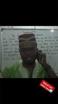 Geography Lesson 1, The earth as a planet.