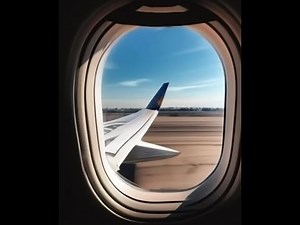 ✈️ Wings Over the Runway 🌅 Stunning Airplane Window View Before Landing 🛬✨ #TravelMoments