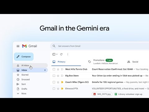 Gmail in the Gemini era: Explore the new features