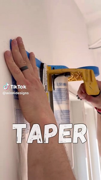 Automatic Taper. Easy work taping off these windows! #construction #homerenovation #renovation #diy #realestate #design #entrepreneur #tools #remodel #interiordesign #carpentry #woodworking #diy