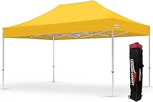Extreme Canopy Heavy Duty Aluminum Instant Popup Canopy (10ft x 15ft, Yellow)
