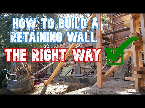 How To Build A Concrete Retaining Wall... All Access 510-804-4646