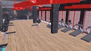 Fitness hall - sports equipment - Buy Royalty Free 3D model by Mixall (@Mixaills)