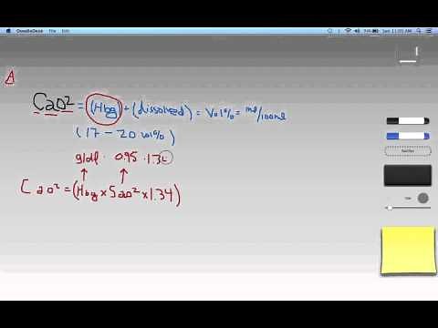 Content of Arterial Oxygen Calculation