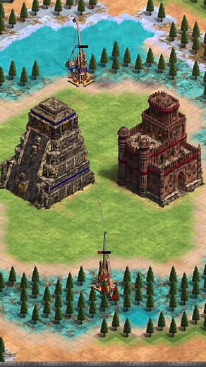 Aztecs Castle 🏯 vs Bengalis Castle 🏰 | Who Win? | AoE2 #Aztecs #Bengalis #AgeOfEmpires2 #AoE2 #CastleBattle #CustomScenario #1v1Duel #EpicBattle #AoE2Shorts #AztecsVsBengalis #CastleVsCastle #WhoWins #EpicClash #StrategyGame #MedievalWar #AoE2Community #GamingShorts #BattleOfEmpires #ViralShorts #siegebattle | AoE2 Steam Game