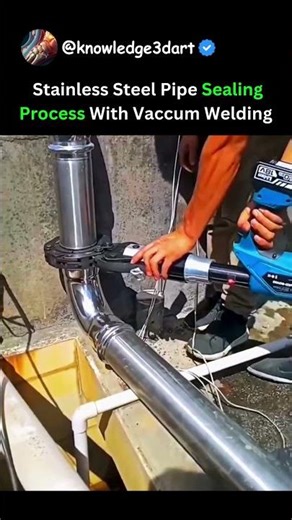 Stainless Steel Pipe Sealing Process With Vacuum Welding 😳