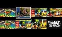 Mix of 8 videos from youtube : INVADERS FROM MARS (1953) & INVASION OF THE SAUCER MEN (1957)