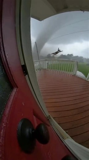 5.9K views · 45 reactions | A home security camera recorded dramatic footage of a cat being swept away by a tornado. #ai #cat #cats | Pets Things | Facebook