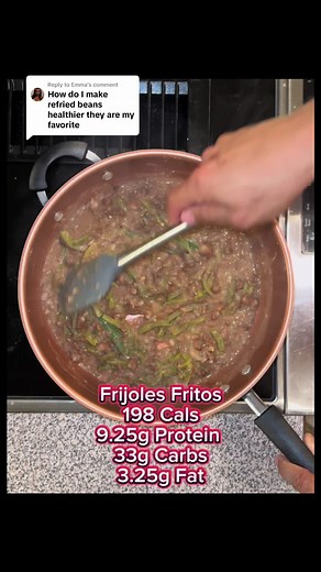 Replying to @Emma Mexican Food! Pinto beans are an awesome side! I'd take them over white rice any day! These frijoles fritos have fewer carbs and 3x the protein than a 1/4 cup of white rice! To boil the beans, I started with 6 cups of water over medium heat and as the beans soaked up water I add more water. Make sure the water you’re adding to the beans is warm! I salt them as they cook and start tasting them as soon as they soften up a bit! Your beans are ready when you can easily poke a fork 