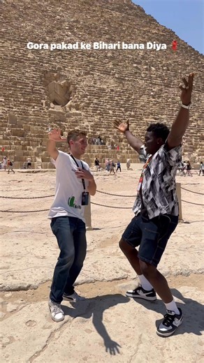 All the way to the pyramids in 🇪🇬 for this trend #viral #reelschallengereelschallenge #comedy #funny #comedy #indian | Istanboss