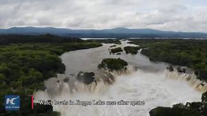 Spectacular sight: Upstream rainfall caused a rare occurrence in Heilongjiang, NE China, as water cascaded down three edges at Diaoshuilou Waterfall, causing "three-side overflow" | Xinhua Culture&Travel