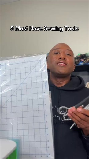 5 must have sewing tools you needs in your collection! 1. @bigmatanna cutting mat 2. Seam ripper 3. Sewing Needles 4. @Fiskars Americas Gingher scissors 5. Elastic Threader #sew #sewing #sewingtips #sewingtiktok #sewtok | Terrancewilliamsdesigns