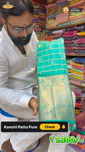 To Days New Arrivals Buy Exclusive Lightweight Kanchi Pattu Sarees check design at Jyothi Saree Mandir Pure Handloom With Silk Mark Certified ₹ 7,200/- only Book Online or Visit our store located at Uppaguda Hyd #sarees #puresilksarees #silksarees #pattusaree #puresilksaree #kanchipattu #pattusarees #kanchipattusarees #kanchichecks #lightweightpattusarees | Jyothi saree mandir