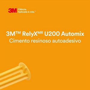 Menor tempo de cadeira, com a credibilidade e a segurança que só a 3M pode proporcionar. Com o Cimento 3MTM RelyXᴹᴿ U200 Automix seu dia a dia, e o do seus pacientes, ficarão muito mais fáceis! | Solventum Dental