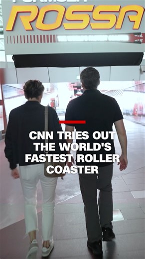 CNN | CNN anchors @beckycnn and @johnberman ride the Formula Rossa, the world's fastest roller coaster at Ferrari World in Abu Dhabi, United Arab... | Instagram