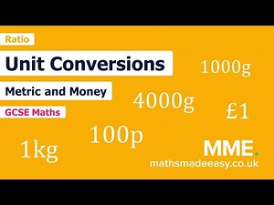 Ratio and Proportion - Unit Conversions Video 1