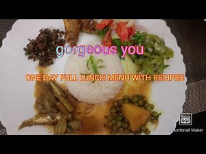 How i prepare my lunch//One day Lunch menu all recipes//My diet day //gorgeous you