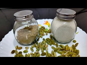 Two Types Of Cardamom Powder Making Process|How to Make Cardamom Powder