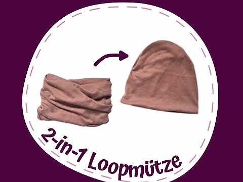 Schüttelmütze! 2 in 1 Mützenloop (oder Loopmütze?)