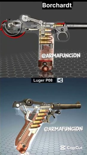 Borchardt 🛠️ vs Luger 🔫 — Prototype or Perfection? #armafuncion #militaryhistory #usa