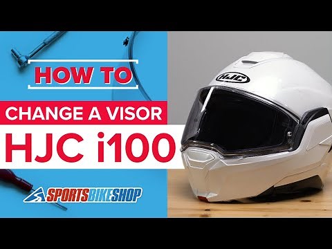 How to change a visor: HJC i100 motorcycle helmet
