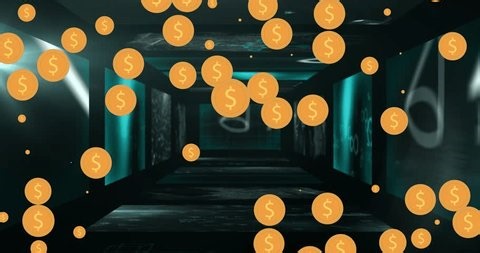 clip-3986805519-digital-animation-multiple-face-emojis-floating-against