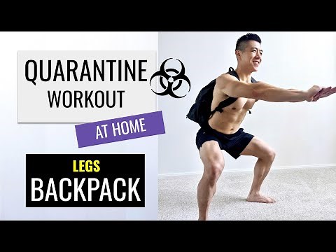 20 MIN QUARANTINE ULTIMATE LEG WORKOUT // At Home Backpack Only