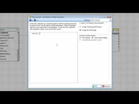 Using SQL Statement Lookup Transformation in Centerprise Data Integrator