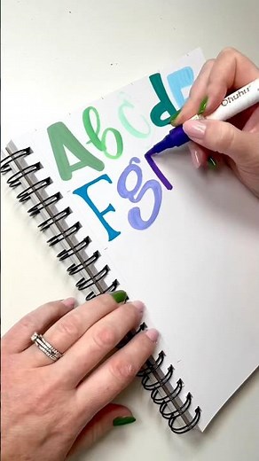 Alphabet 🤝 Ransom Note | lettering in different styles with brush markers