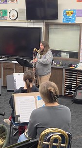 Thank you to Woodwind Professor, Jeremy Wohletz from Valley City State University for coming in and visiting the HS and JH Band classes today!! | Center-Stanton Music Department