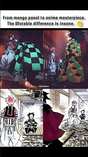 🔥 The way Ufotable brings Demon Slayer panels to life is just breathtaking! 👏✨