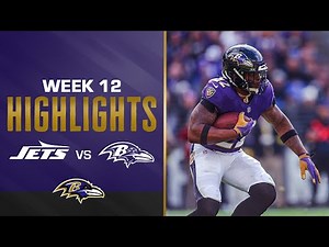 Ravens vs. Jets, Week 12 Highlights | Baltimore Ravens